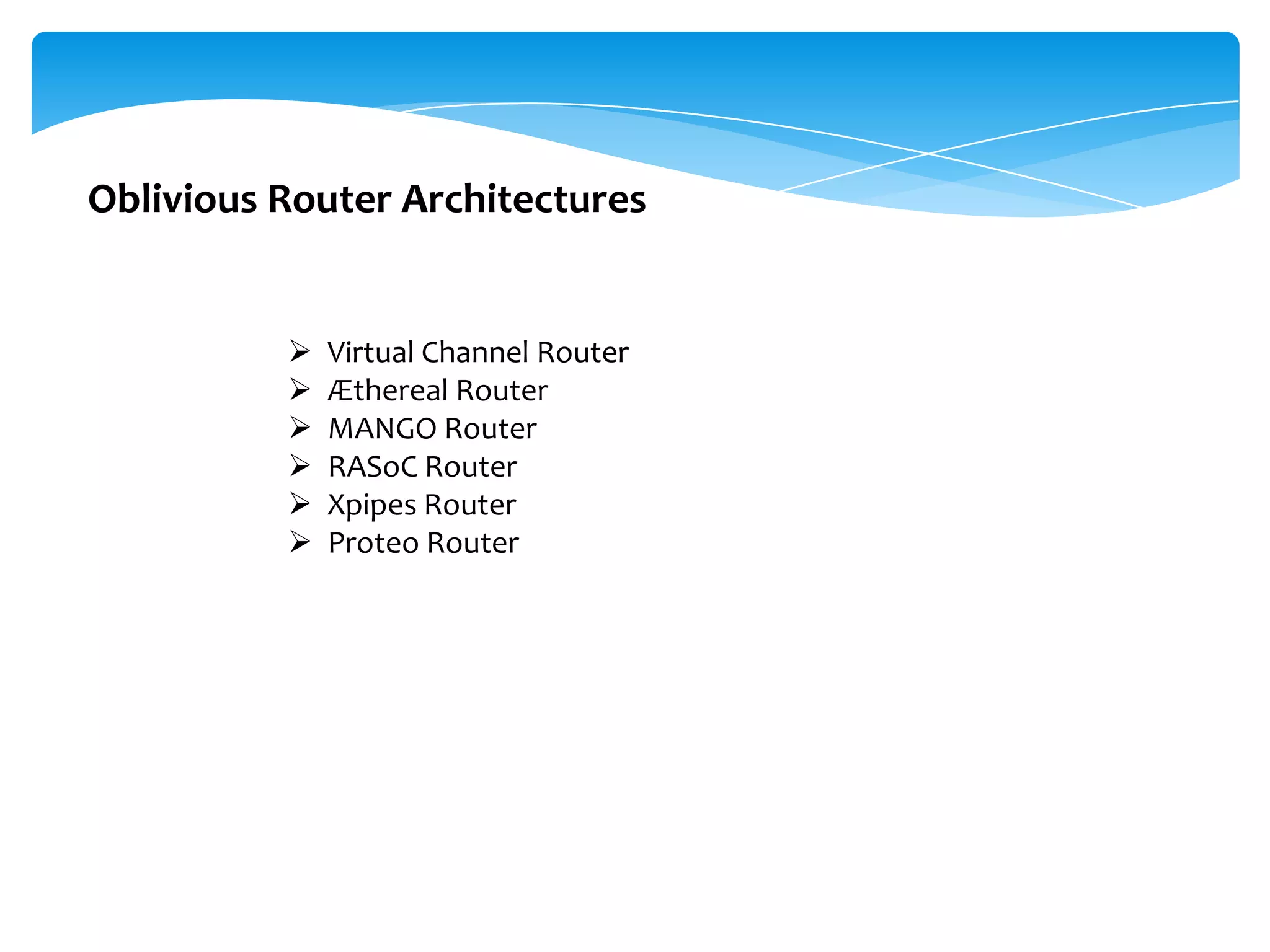 Router architectures | PPTX