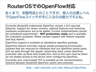 RouterBOARD with OpenFlow | PPT
