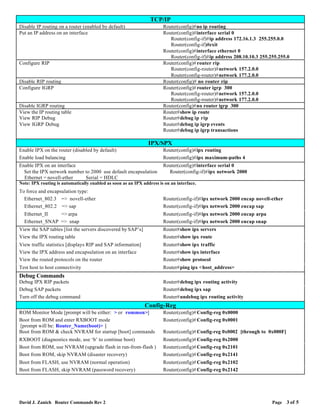 Router commands | PDF
