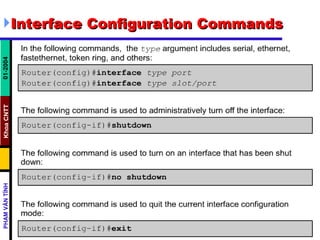 Chapter 04 - Router Conf | PPT