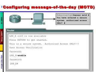 Chapter 04 - Router Conf | PPT