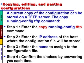 Chapter 04 - Router Conf | PPT