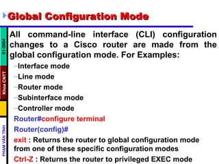 Chapter 04 - Router Conf | PPT