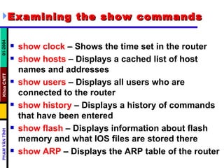 Chapter 04 - Router Conf | PPT