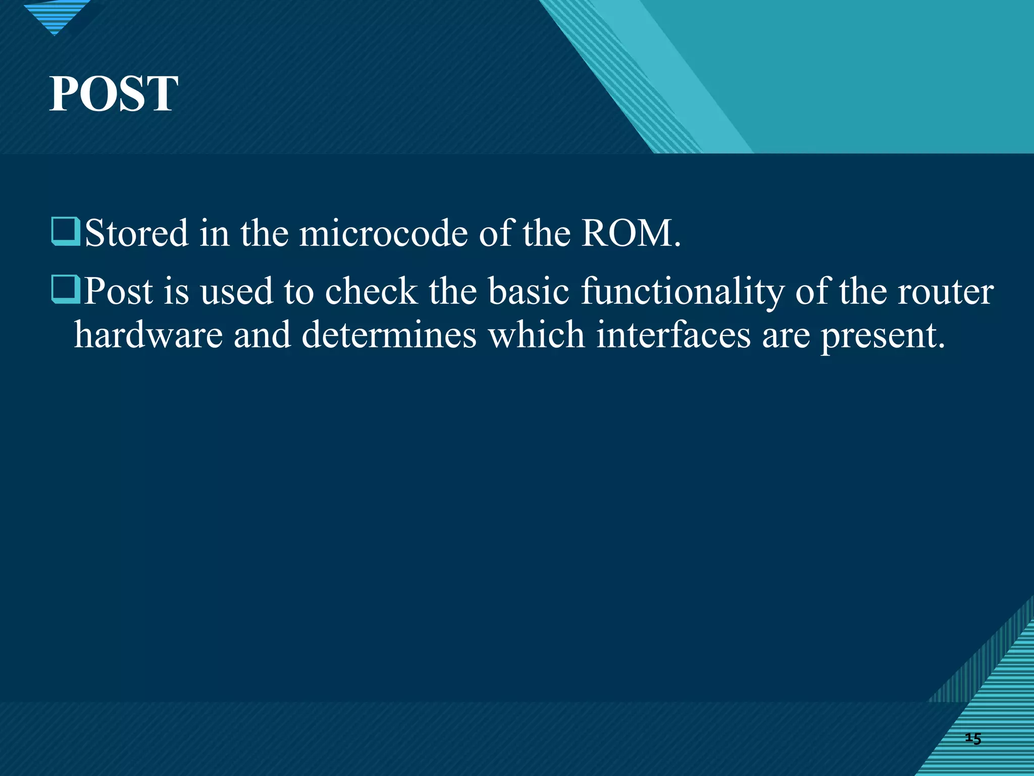 Router configuration | PPTX