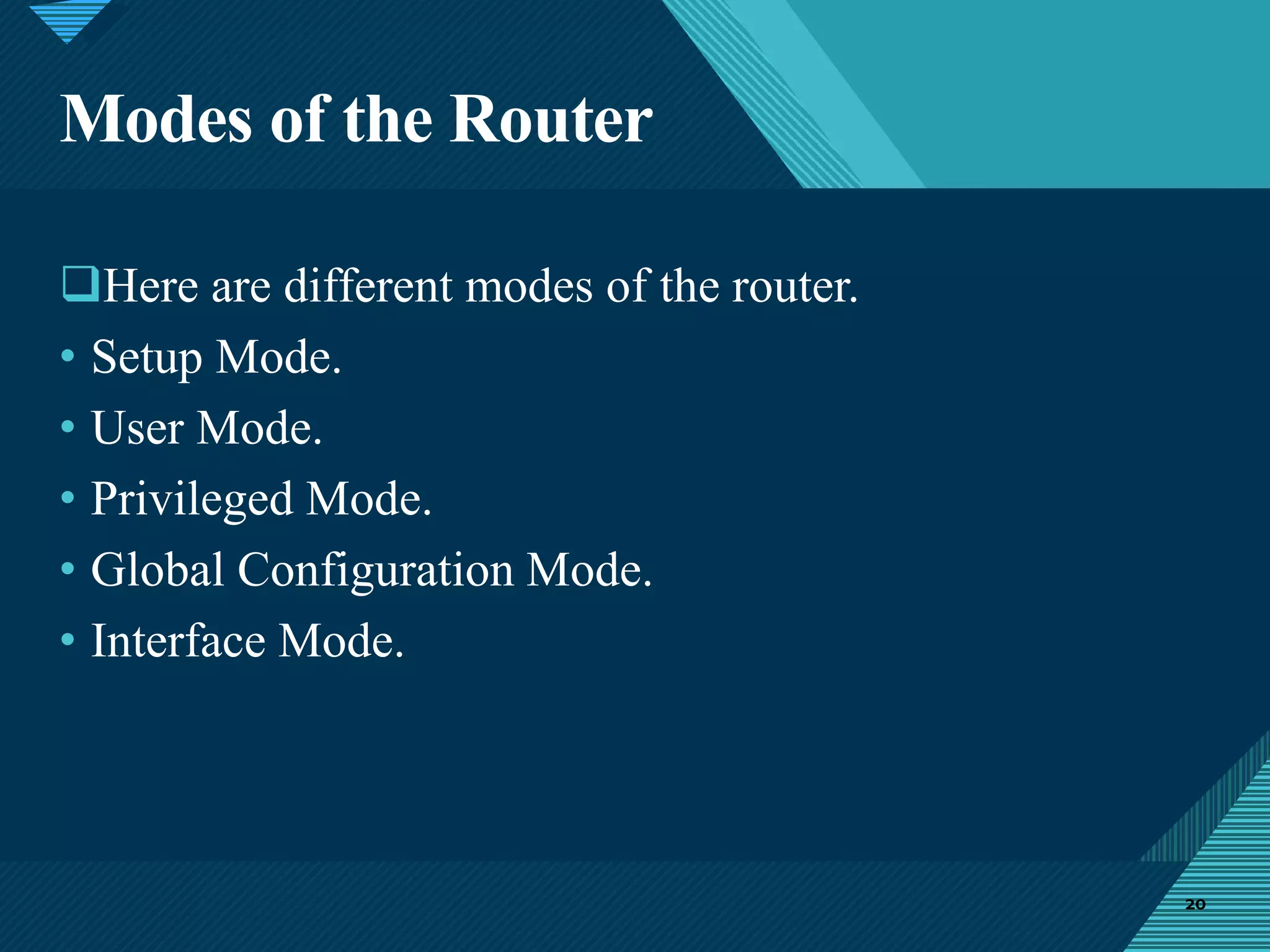 Router configuration | PPTX