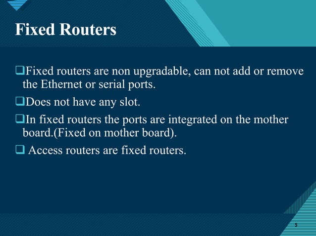 Router configuration | PPTX