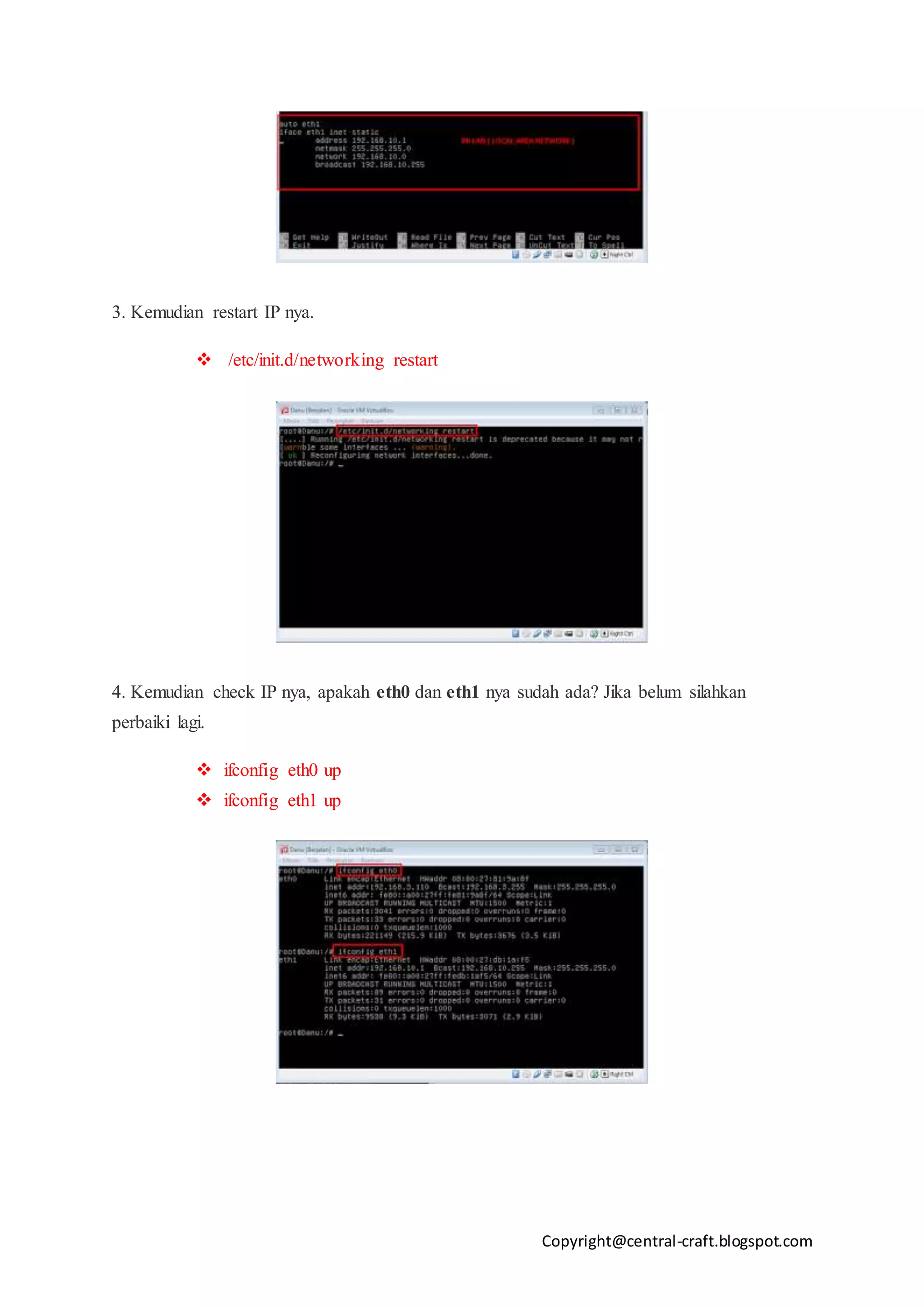 Konfigurasi Router di Debian | DOCX