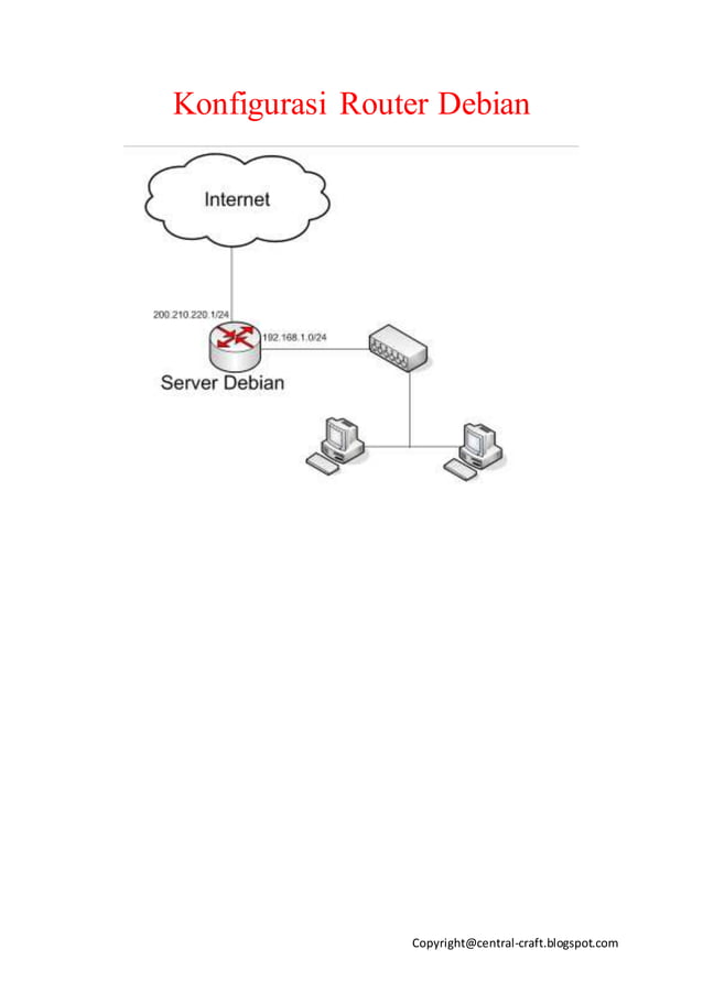 Konfigurasi Router di Debian | DOCX