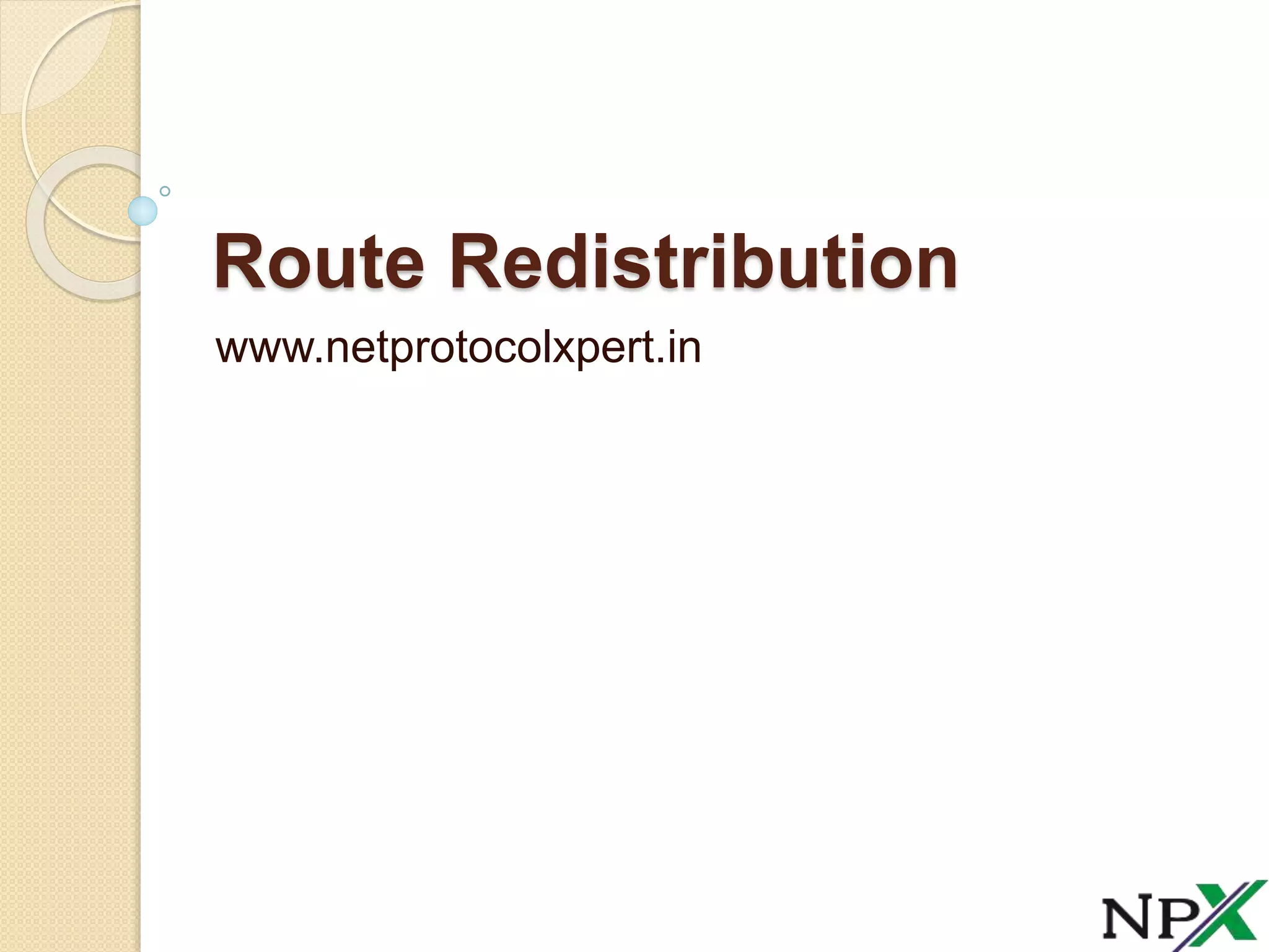 Route Redistribution Pptx