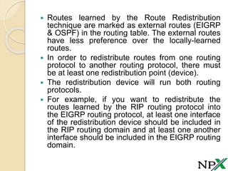Route Redistribution | PPTX