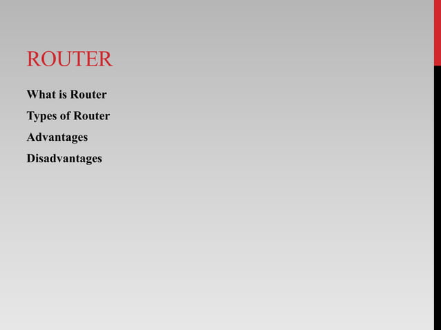 Router Full Concept pdf | PPTX