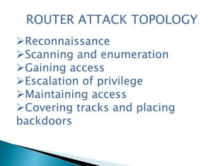 Router forensics | PPTX