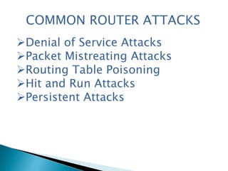 Router forensics | PPTX