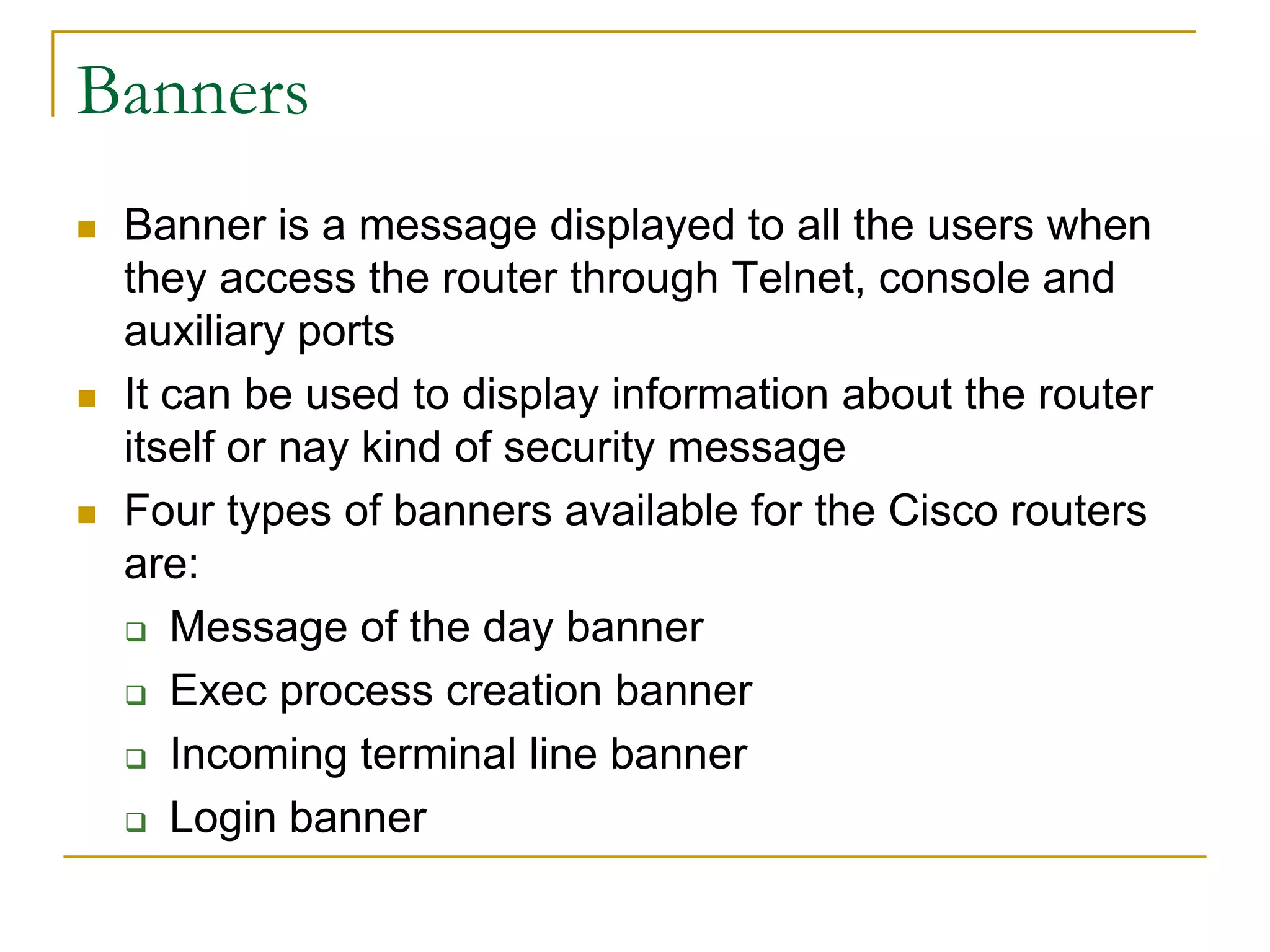 Router fundamentals | PPTX