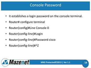 Cisco router modes | PPTX