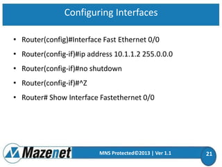 Cisco router modes | PPTX | Computer Networking | Computing