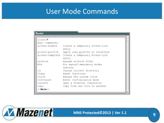 Cisco router modes | PPTX | Computer Networking | Computing