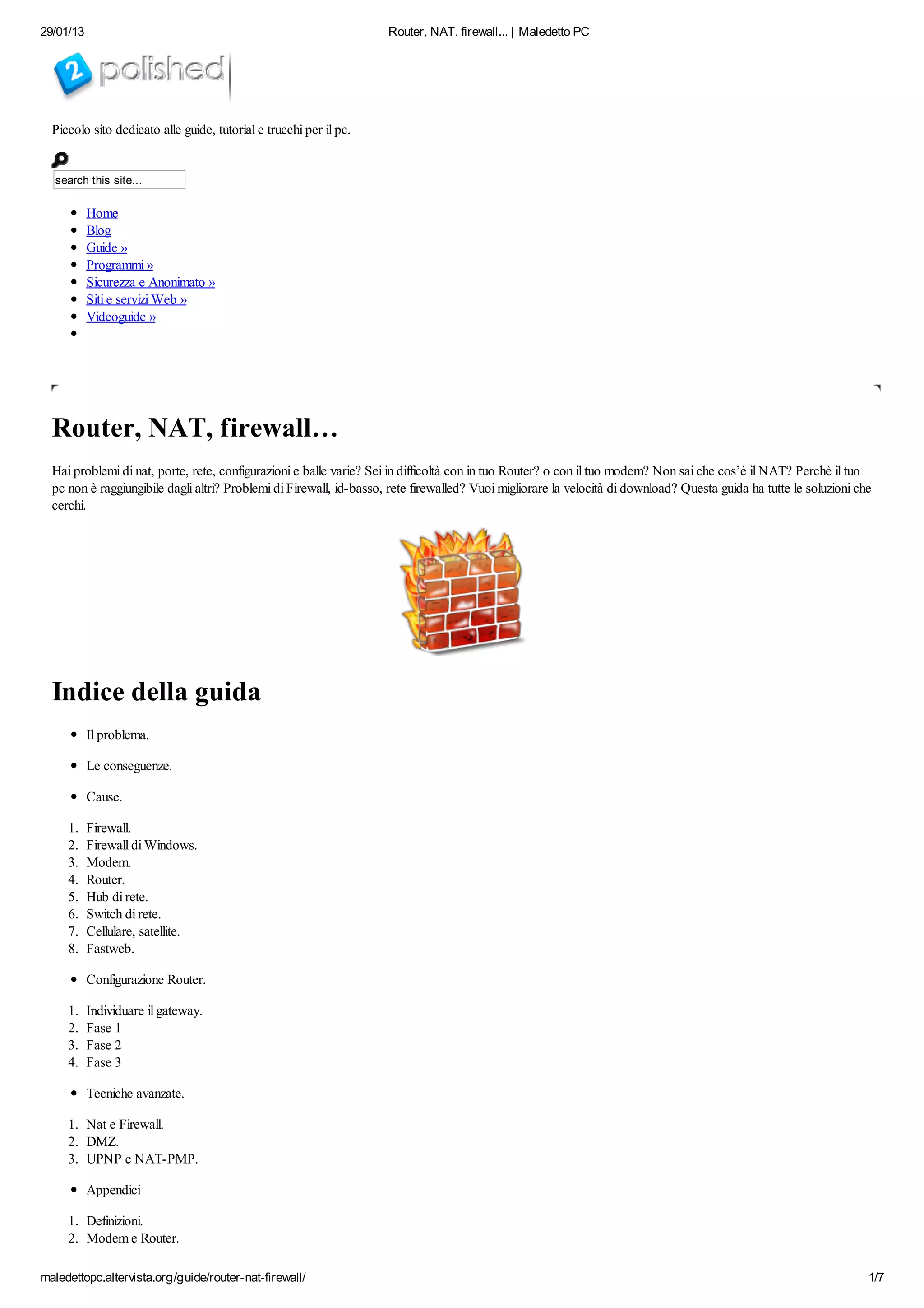 Router, nat, firewall.. | PDF