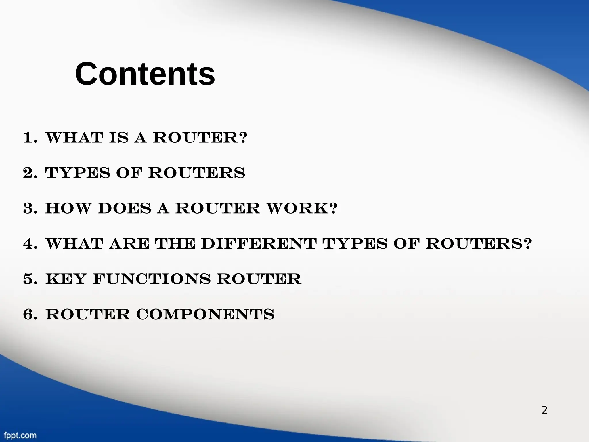 Routers connect computers and other devices to the Internet. A router acts as a dispatcher ...