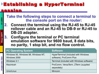 Chapter 03 - Router Oper | PPT