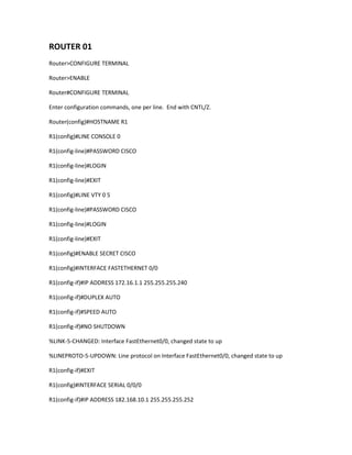 Router ospf | DOCX | Computer Networking | Computing