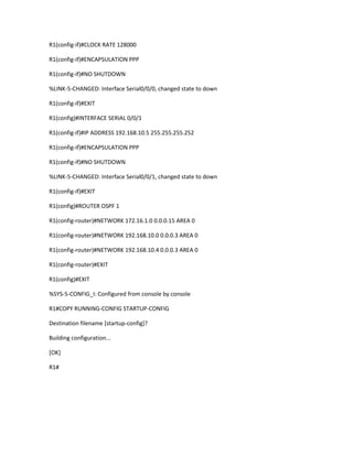 Router ospf | DOCX | Computer Networking | Computing