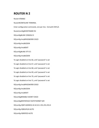 Router ospf | DOCX | Computer Networking | Computing