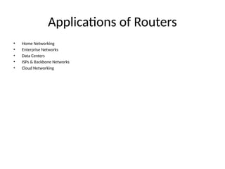 Routers: The Backbone of Modern Networking | PPTX