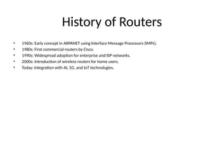 Routers: The Backbone of Modern Networking | PPTX