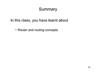 Router&routing | PPT