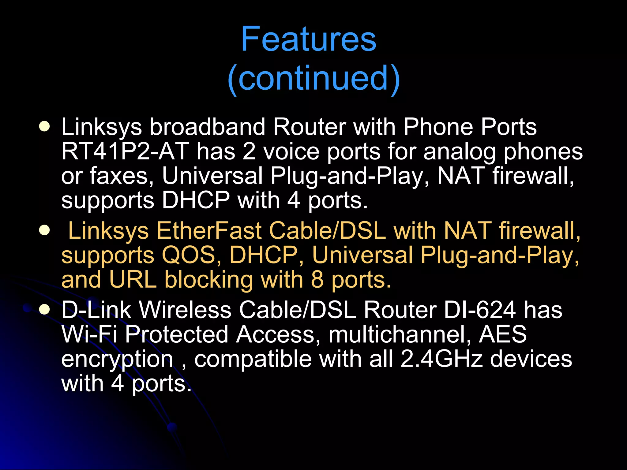 Routers | PPT