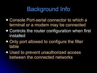 Routers | PPT