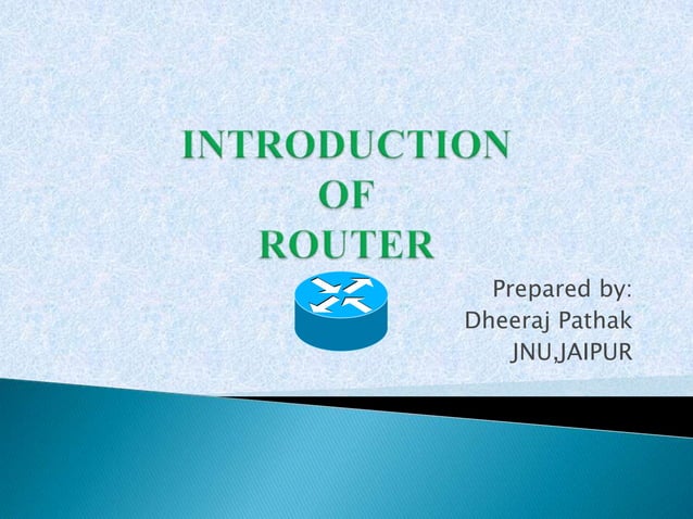 Routers.ppt | Computer Networking | Computing