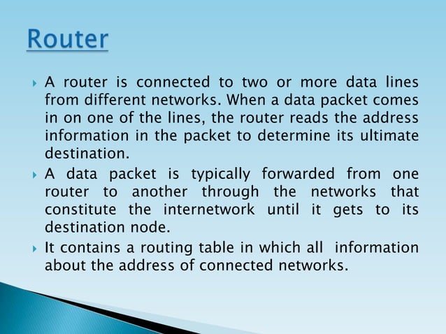 Routers.ppt | Computer Networking | Computing