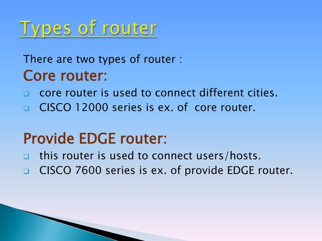 Routers.ppt | Computer Networking | Computing