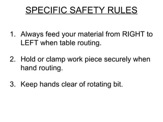 Router safety | PPT