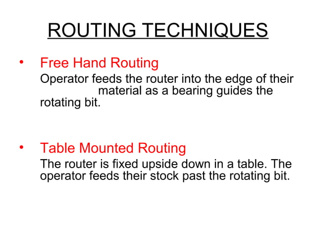 Router safety | PPT