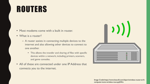 Modems & Routers Lesson | PDF | Internet for Beginners | Internet