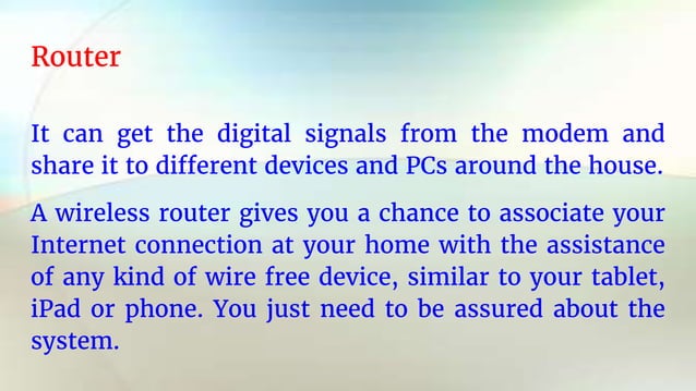 Router vs Modem-A Complete Comparison | PPT