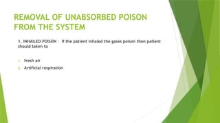 ROUTES, ACTION, ELIMINATION OF POISON By Dr. Sadia.pptx