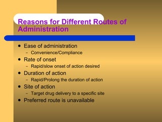 Medication Routes and Dosage Formulations | PPT