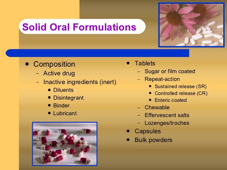 Medication Routes and Dosage Formulations