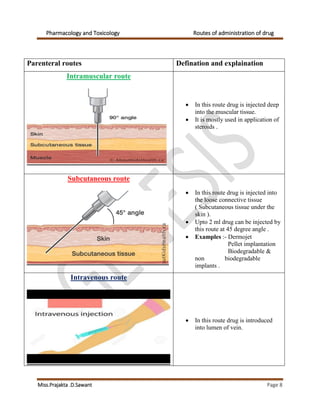 Routes of administration of drug | PDF | Skin and Dermatology ...