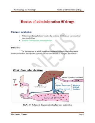 Routes of administration of drug | PDF