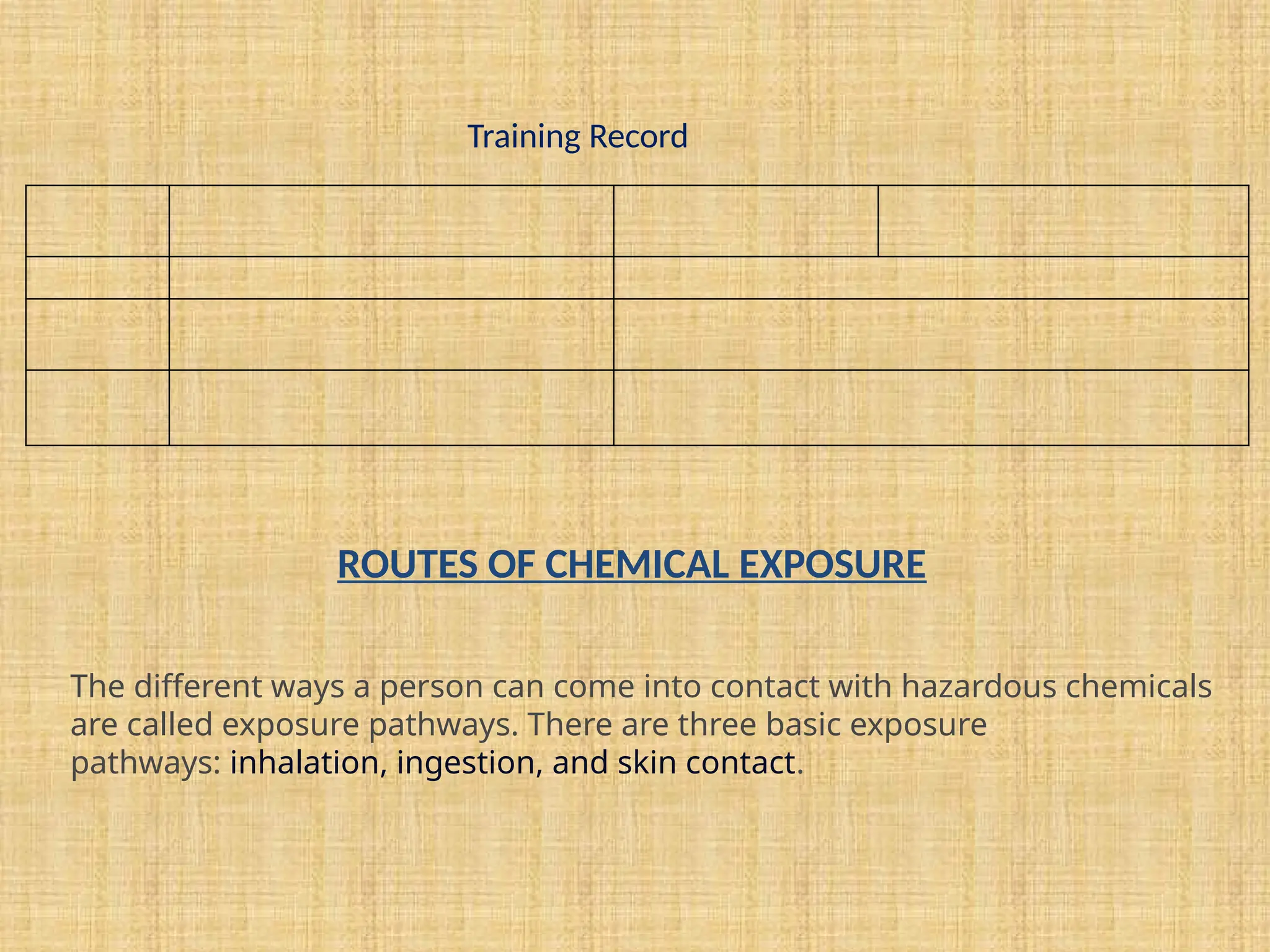 Routes of chemical exposure- Training- QAPCO.pptx