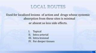 Routes of drug administra | PPT