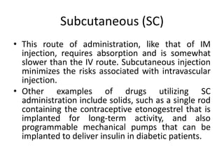 Routes of drug administration | PPTX