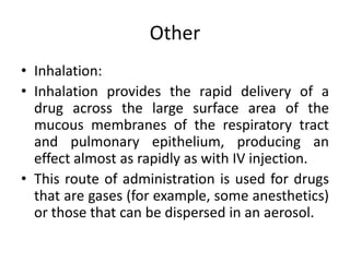 Routes of drug administration | PPTX