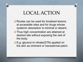 Routes of drug administration | PPTX